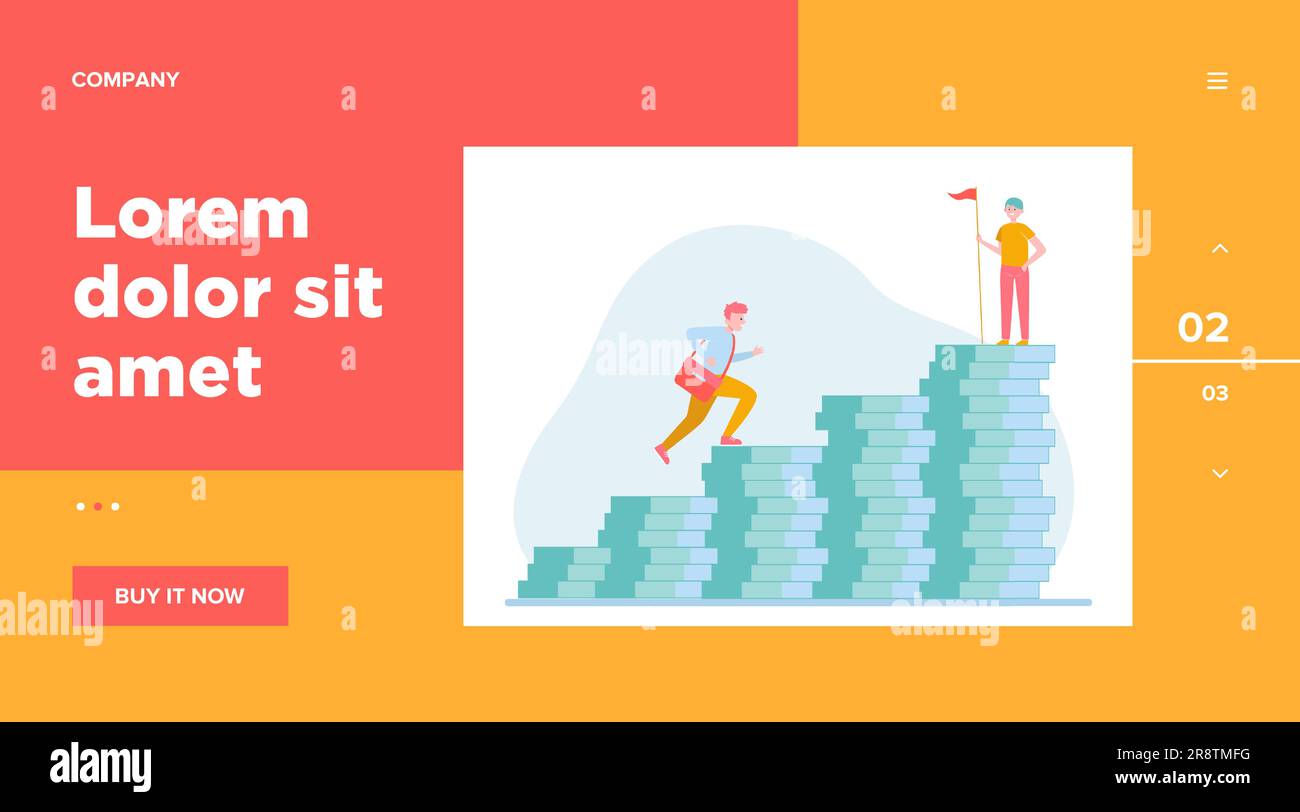 Man climbing on money bar chart Stock Vector Image & Art - Alamy