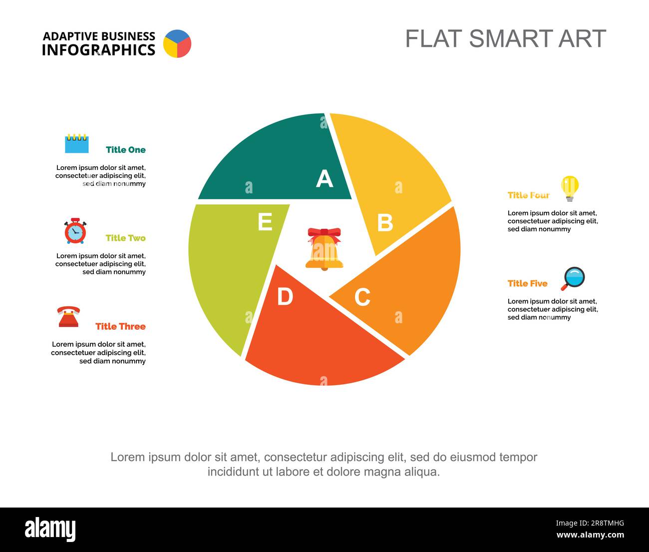 Five Points Plan Slide Template Stock Vector Image & Art - Alamy
