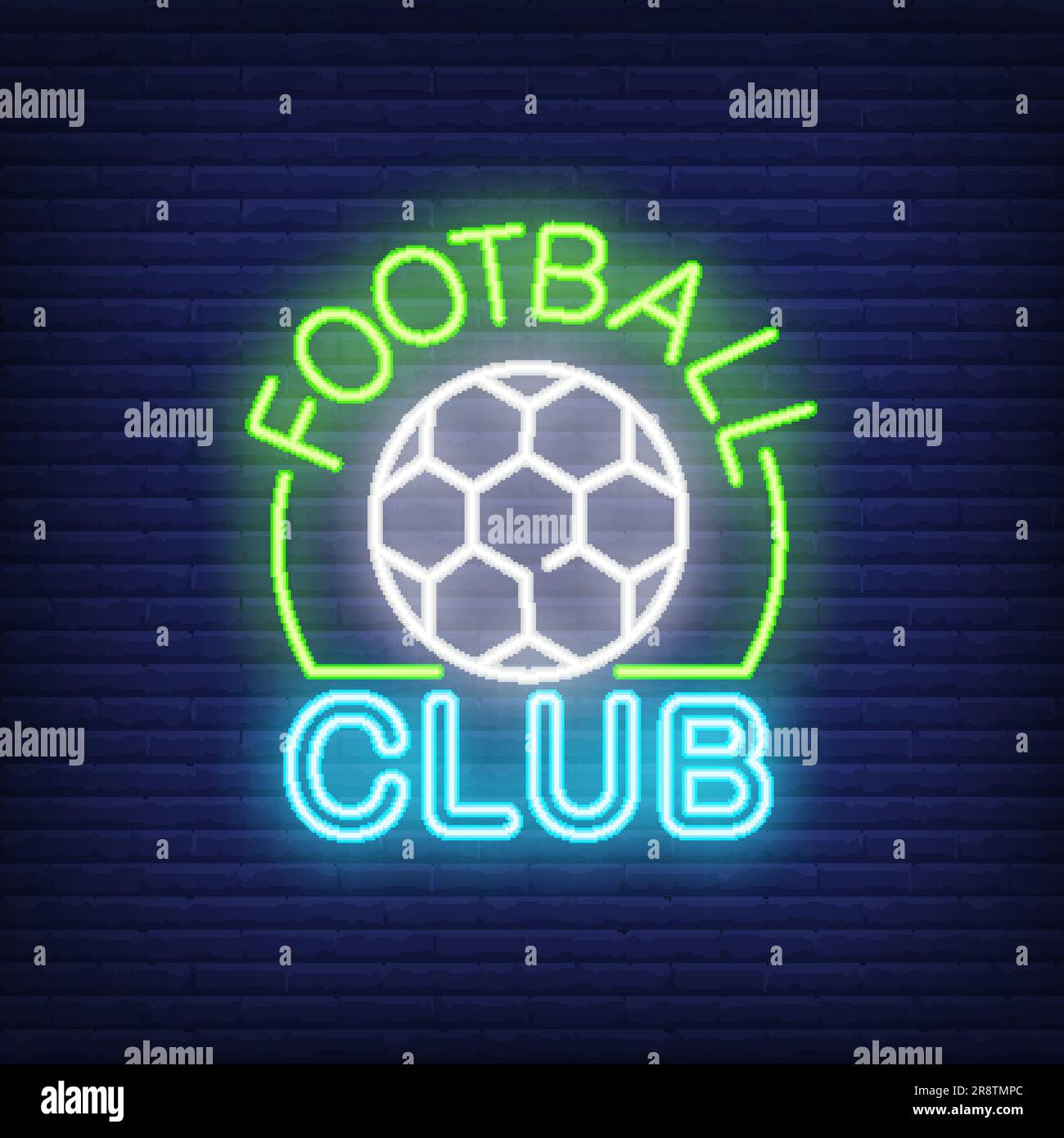 Football club neon sign Stock Vector Image & Art - Alamy