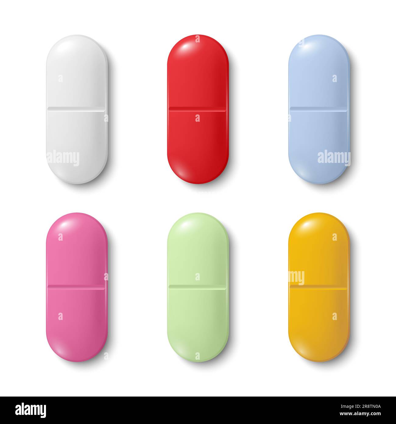 Pink medicine tablets Stock Vector Images - Alamy