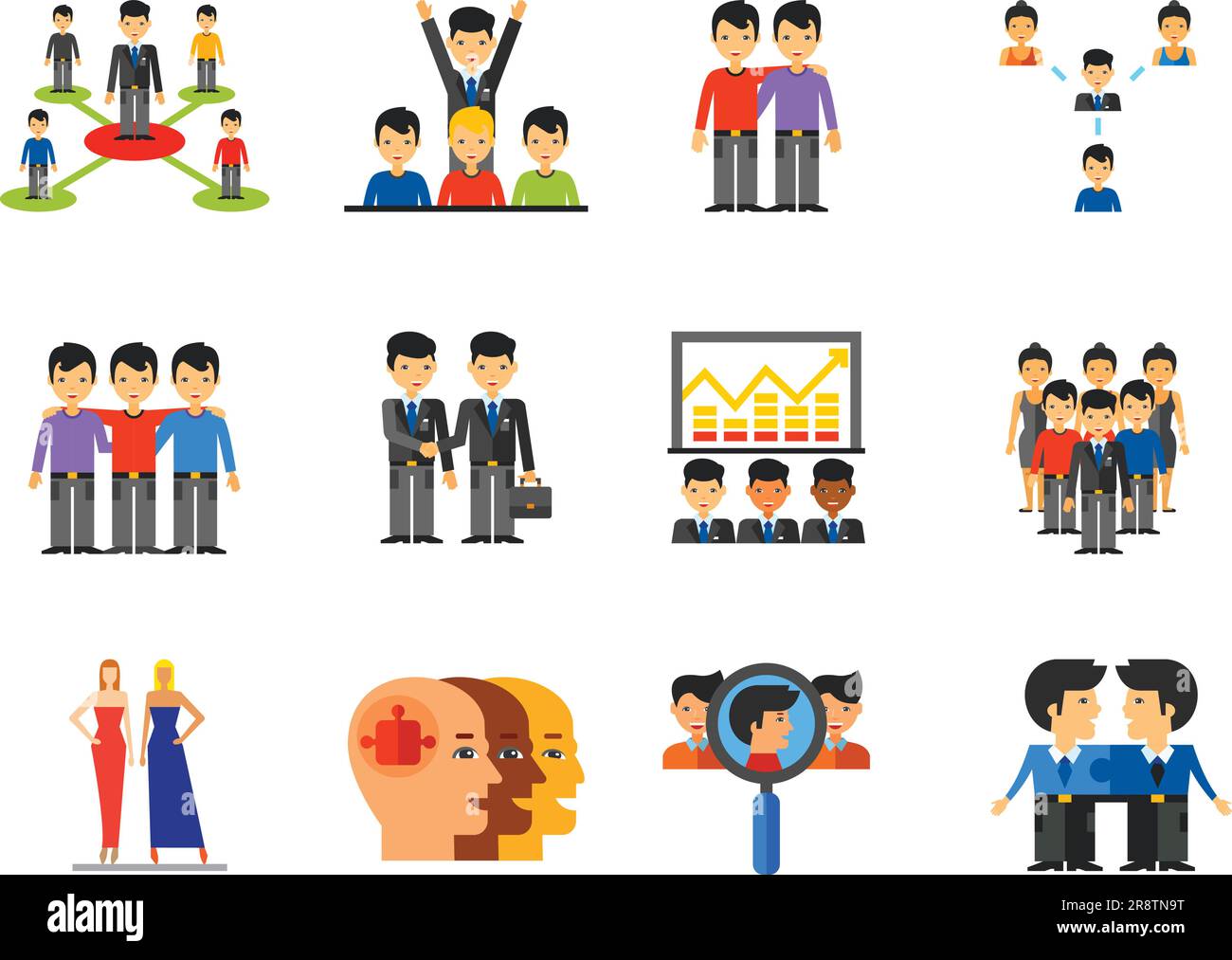 Team Icon Set Stock Vector Image & Art - Alamy