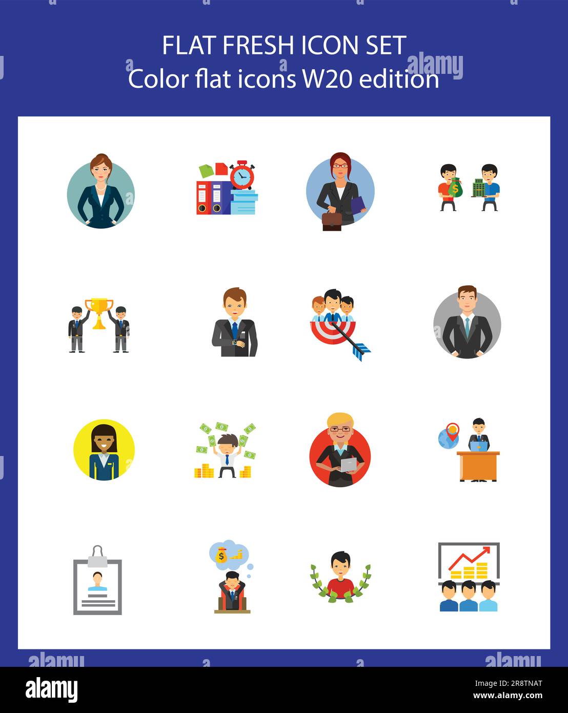 Entrepreneur icon set Stock Vector Image & Art - Alamy