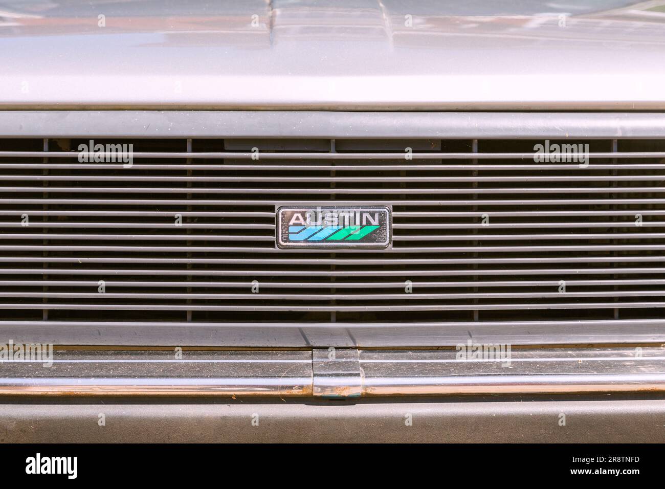 Detail of a Morris Ital radiator grille. The Ital is a medium sized car ...