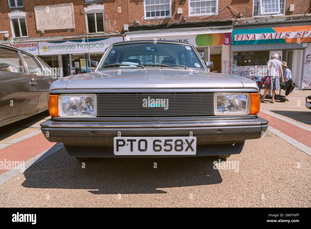 Front view of a Morris Ital, a medium sized car that was built by ...