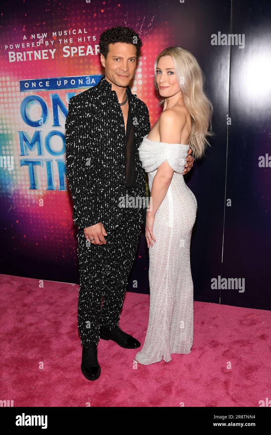 New York, USA. 22nd June, 2023. Justin Guarini and Briga Heelan ...