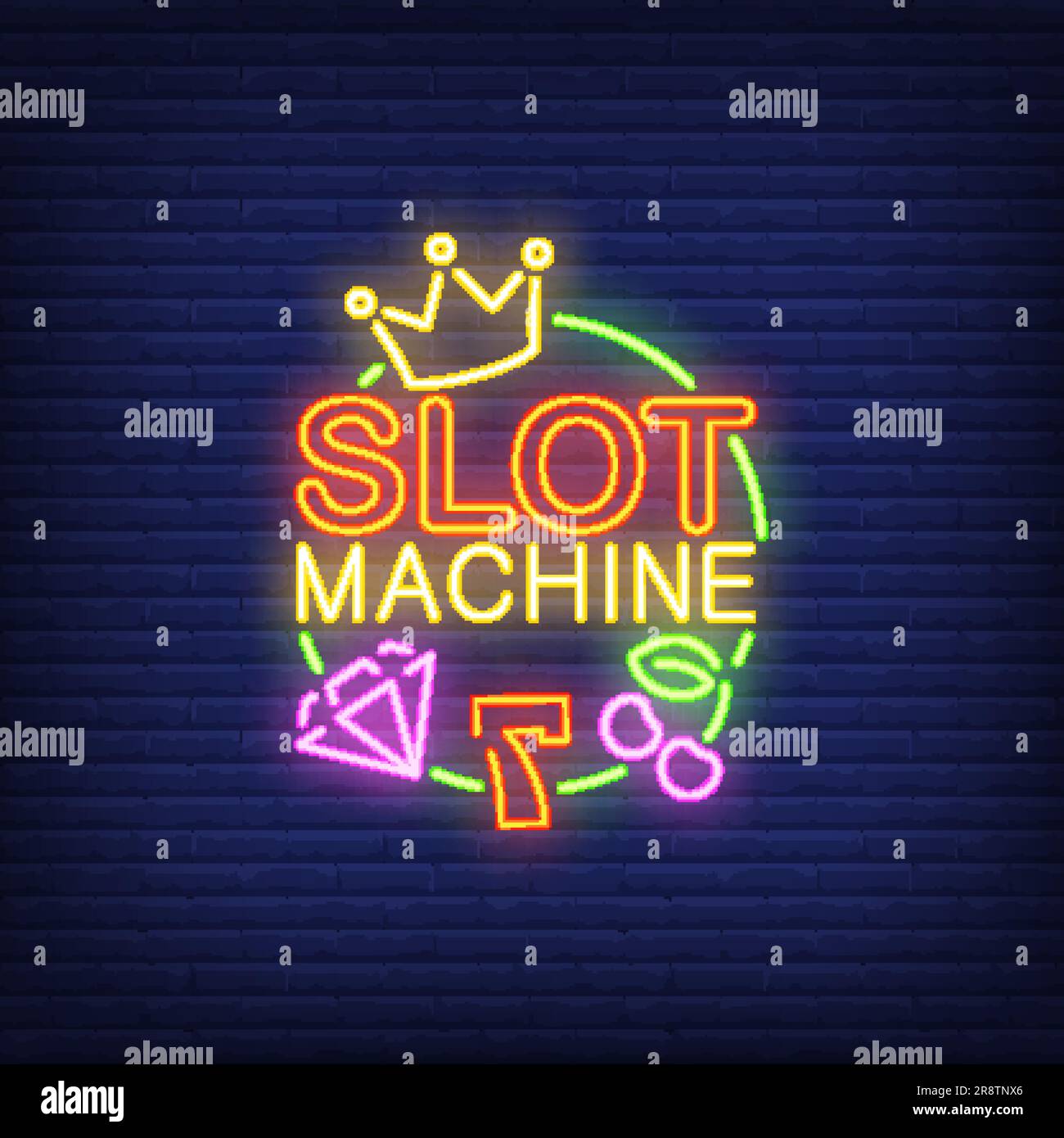 Vintage fruit machine Stock Vector Images - Alamy