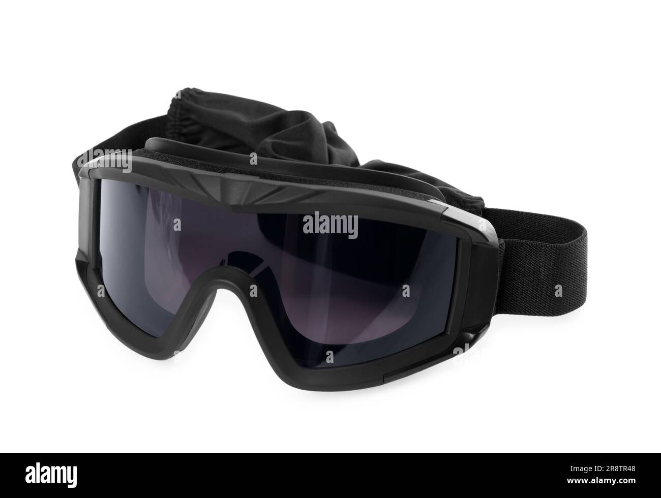 Tactical glasses isolated on white. Military training equipment Stock ...