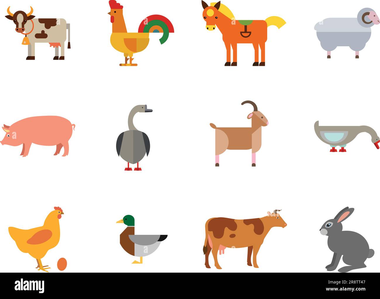 Feeding horse farm Stock Vector Images - Alamy