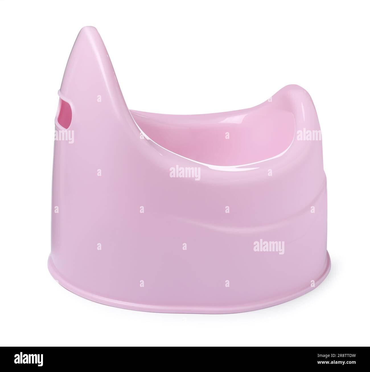 Pink baby potty isolated on white. Toilet training Stock Photo - Alamy