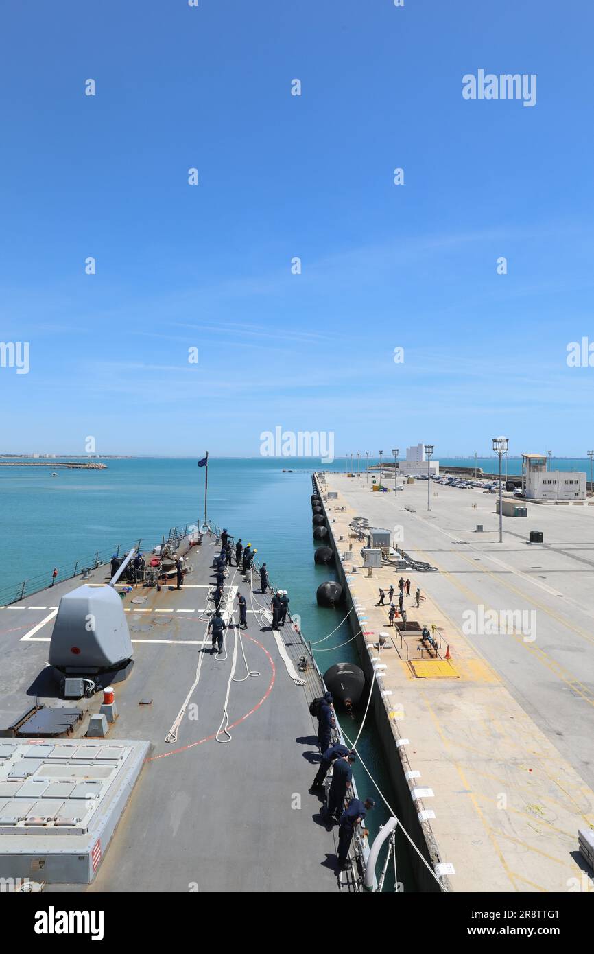 230615-N-NS135-1087 NAVAL STATION ROTA, Spain (June 15, 2023) Sailors ...