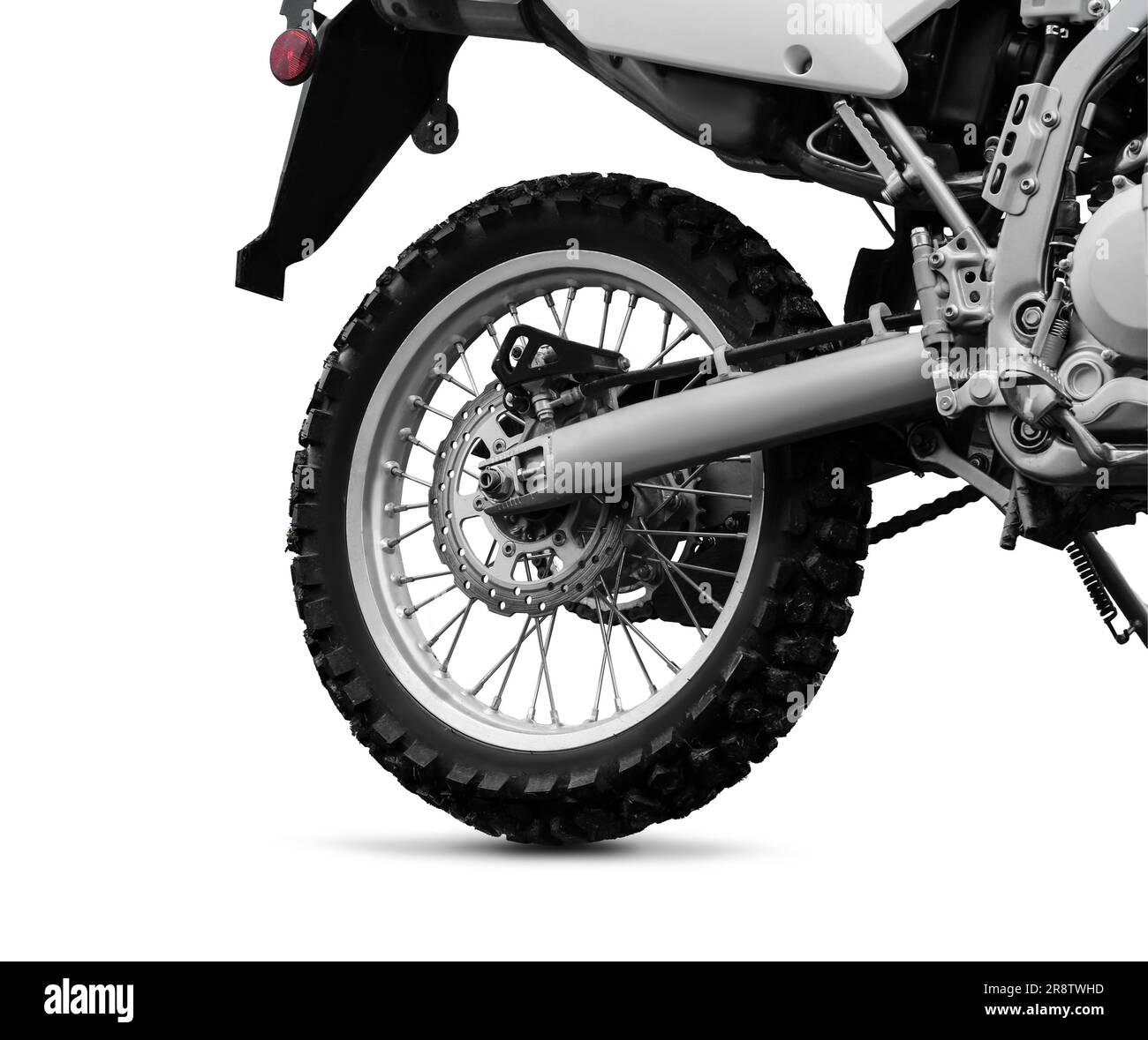 Stylish cross motorcycle on white background, closeup Stock Photo - Alamy