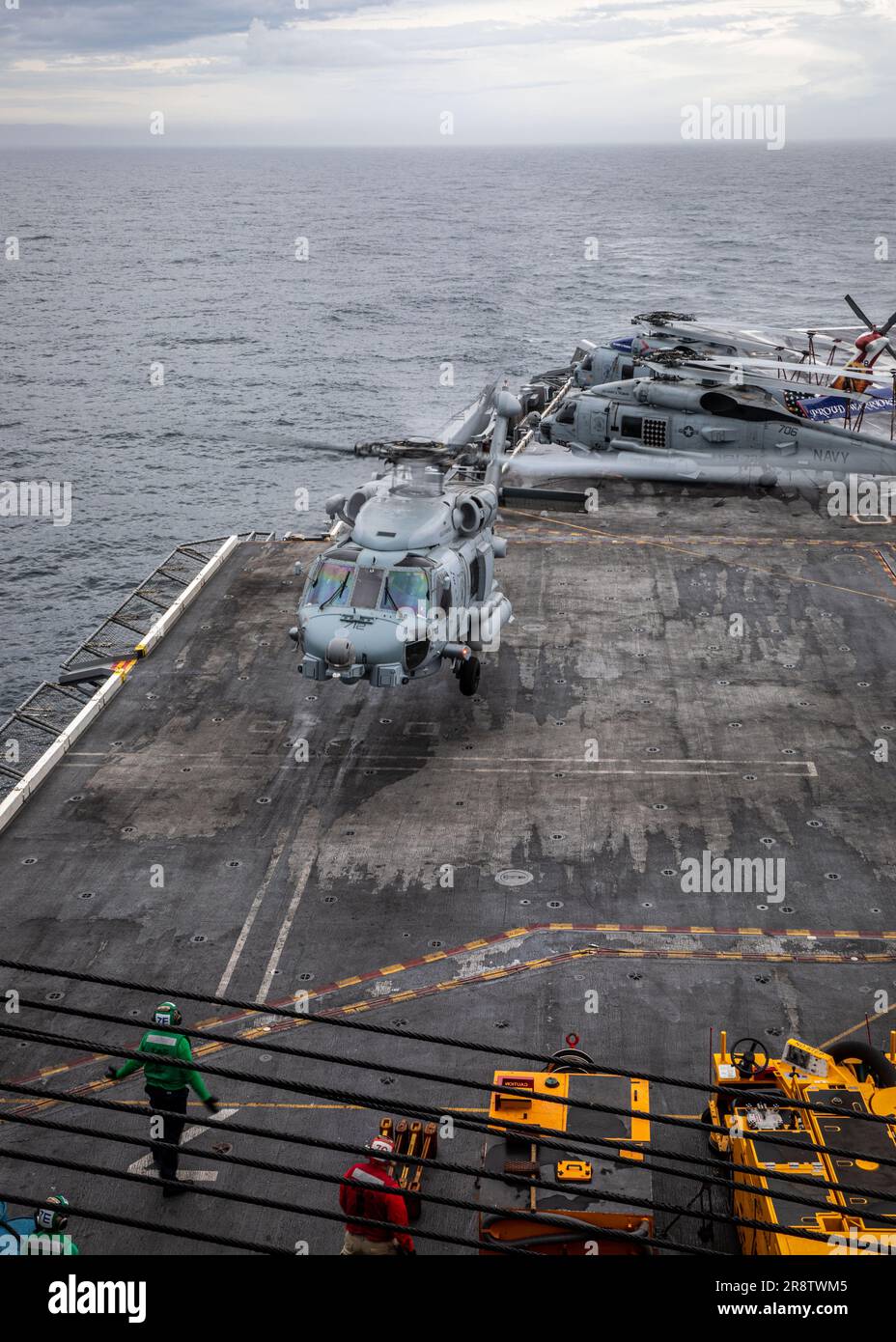 230621-N-XE013-1078 ATLANTIC OCEAN (June 21, 2023) An MH-60R Sea Hawk ...