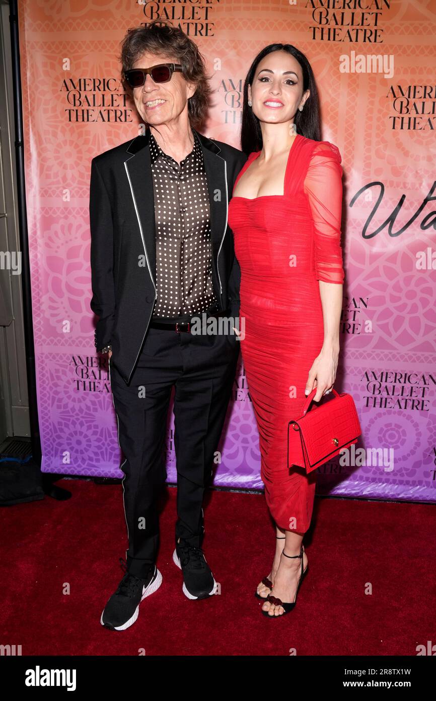 Mick Jagger and Melanie Hamrick attend the American Ballet Theatre June ...