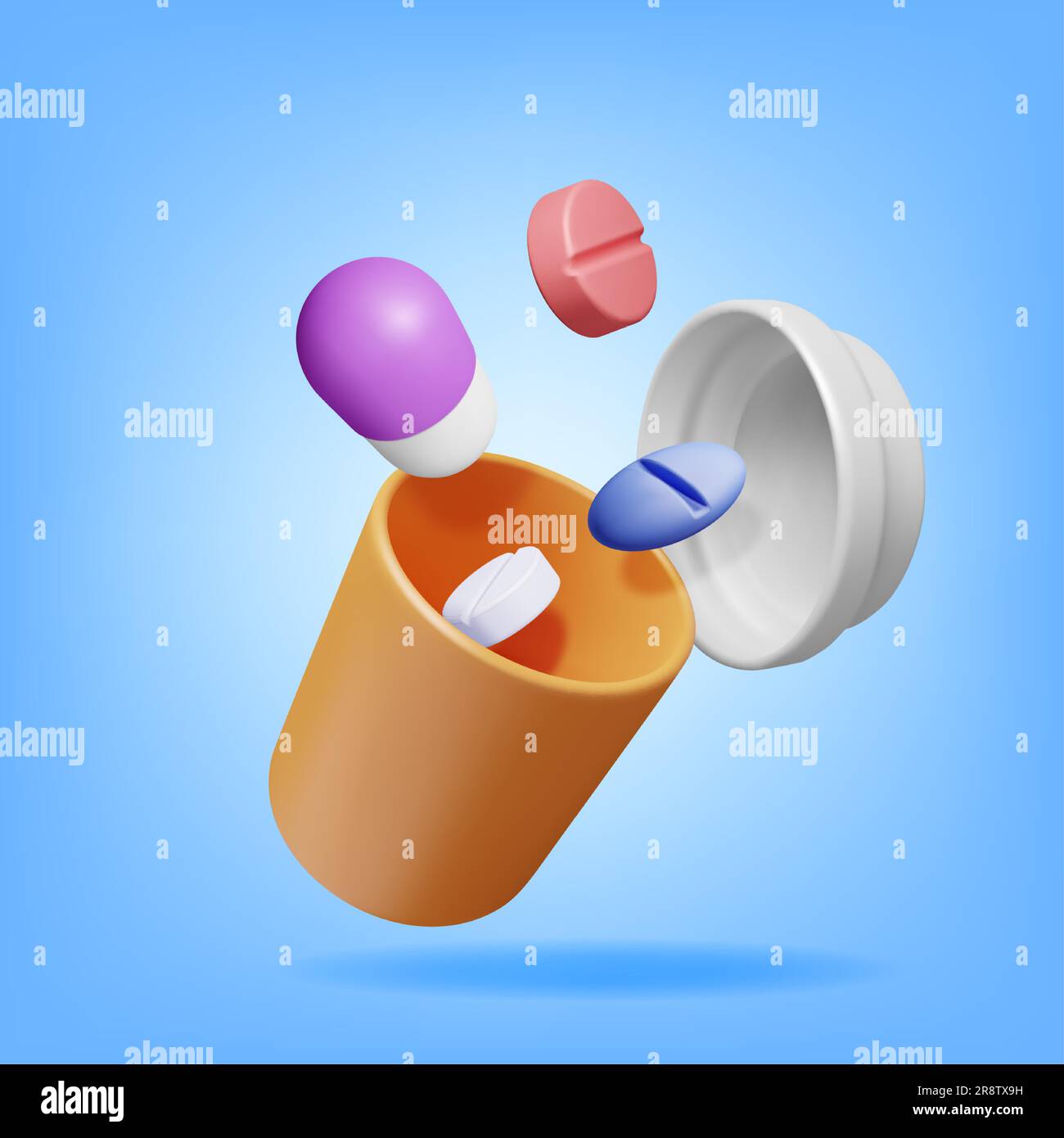 Blank jar pills bottle Stock Vector Images - Alamy