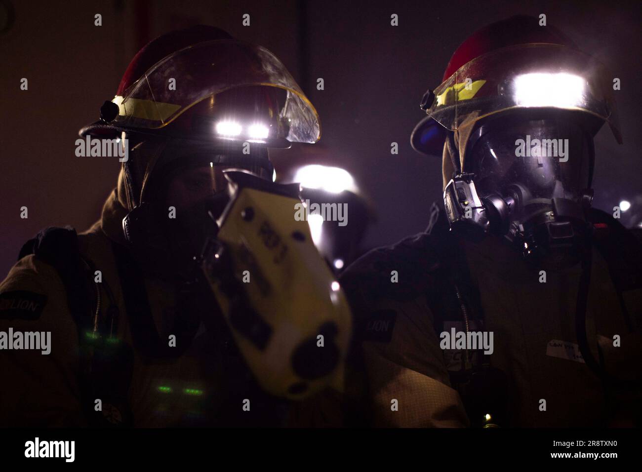 230614-N-ML799-1722 SAN DIEGO (June 14, 2023) – Sailors use a thermal ...