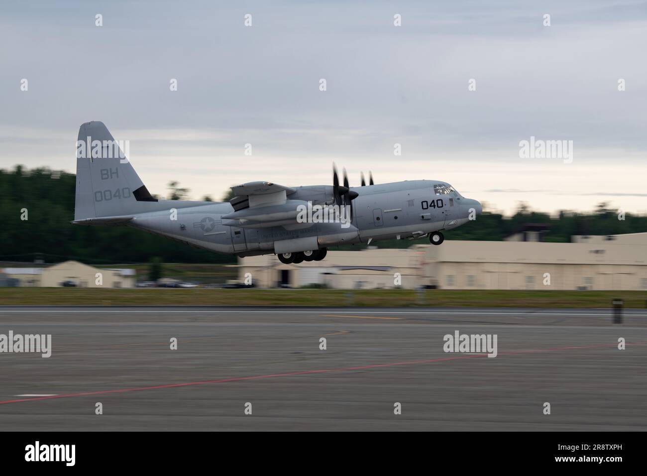 A U.S. Marine Corps KC-130J Hercules aircraft assigned to the Marine ...