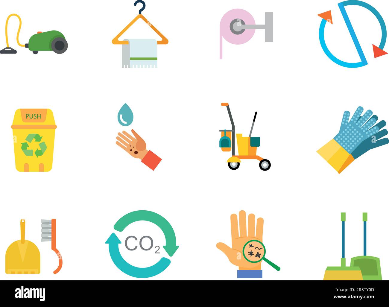 Cleaning Icon Set Stock Vector Image & Art - Alamy