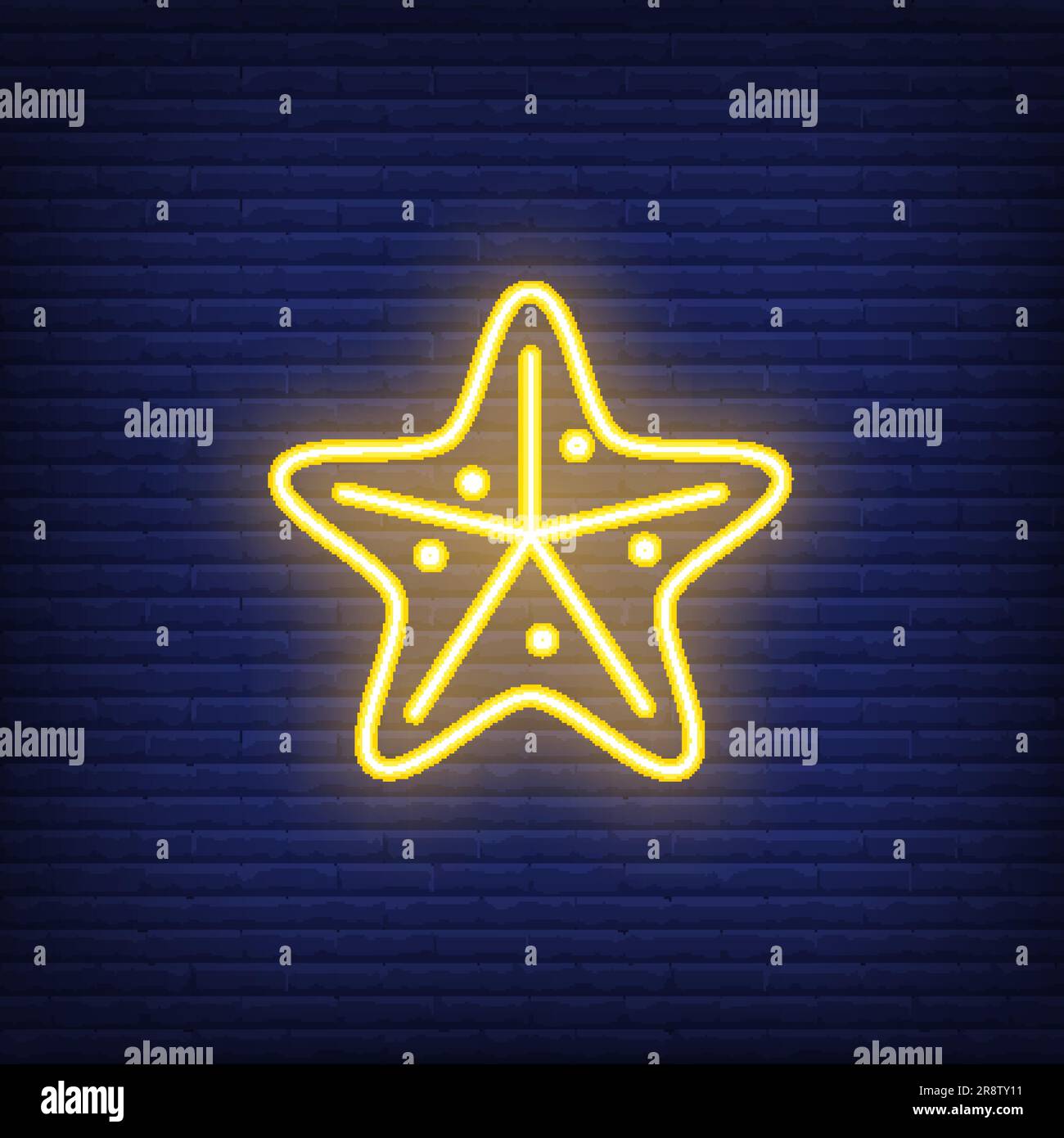Starfish neon sign Stock Vector Image & Art - Alamy