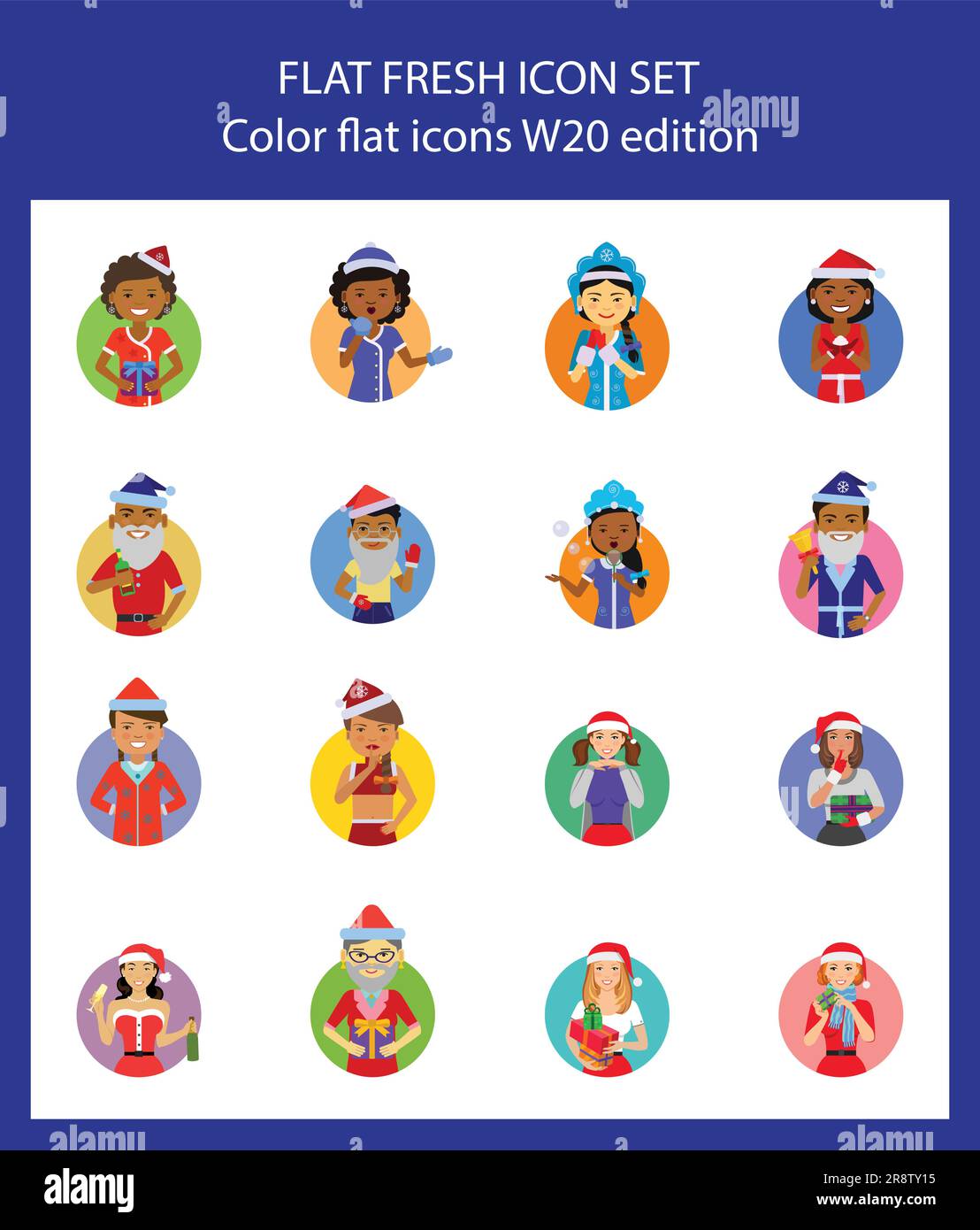 Christmas presents concept man Stock Vector Images - Alamy