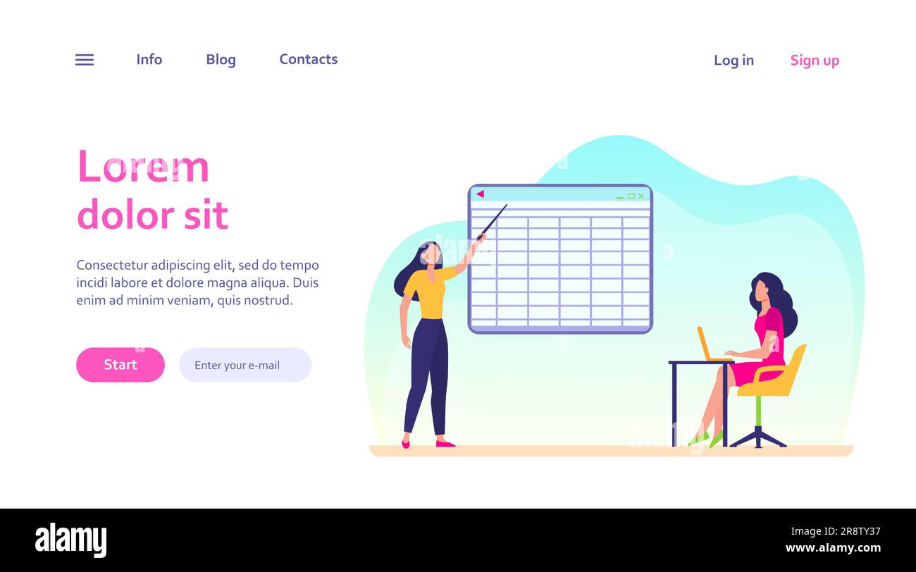 Teacher giving class Cut Out Stock Images & Pictures - Alamy