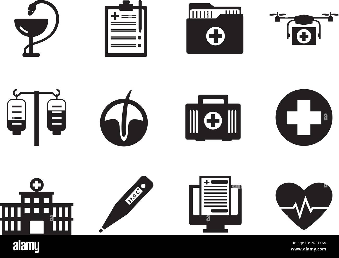Medicine Simple Icons Set Stock Vector Image & Art - Alamy