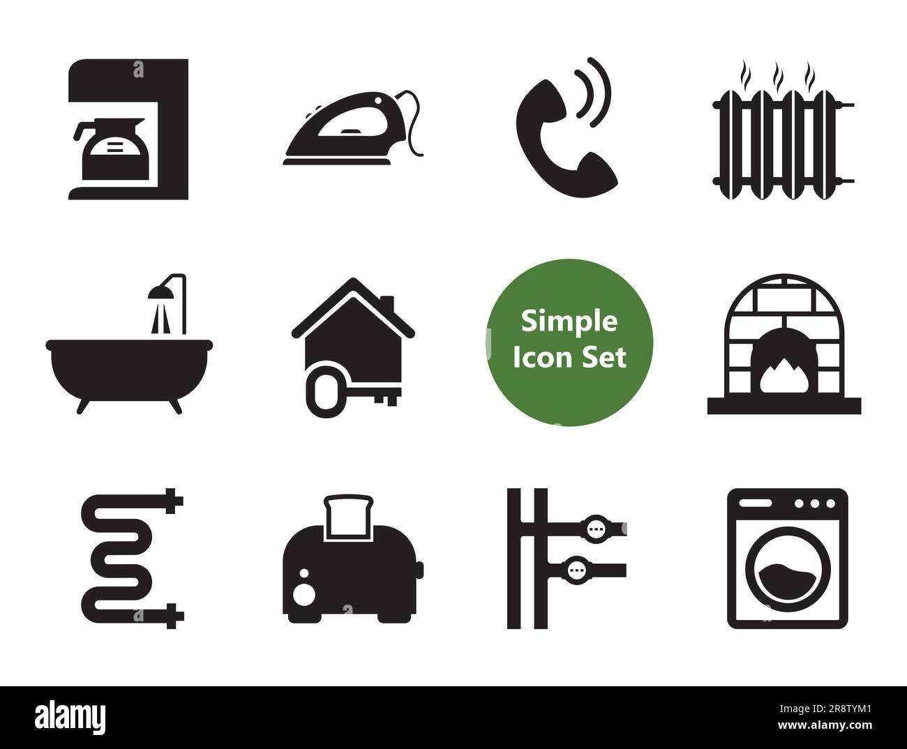 Home Simple Icons Set Stock Vector Image & Art - Alamy Home Simple Icons Set Stock Vector Image & Art - Alamy