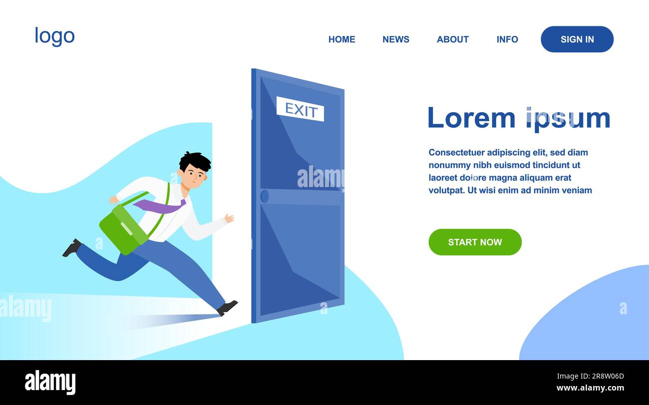 Evacuation stairs Stock Vector Images - Alamy