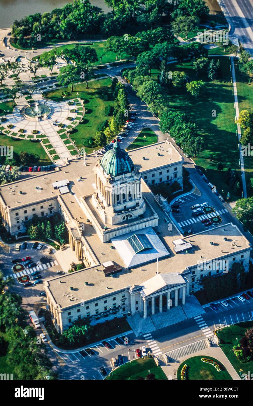 Aerial of Legislative Building, Manitoba, Canada Stock Photo - Alamy