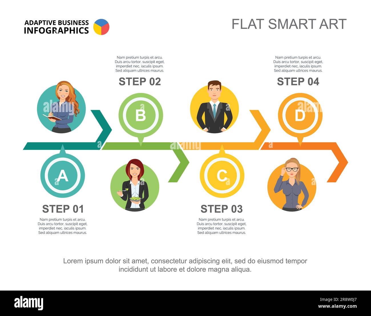 Four Teamwork Elements Slide Template Stock Vector Image & Art - Alamy