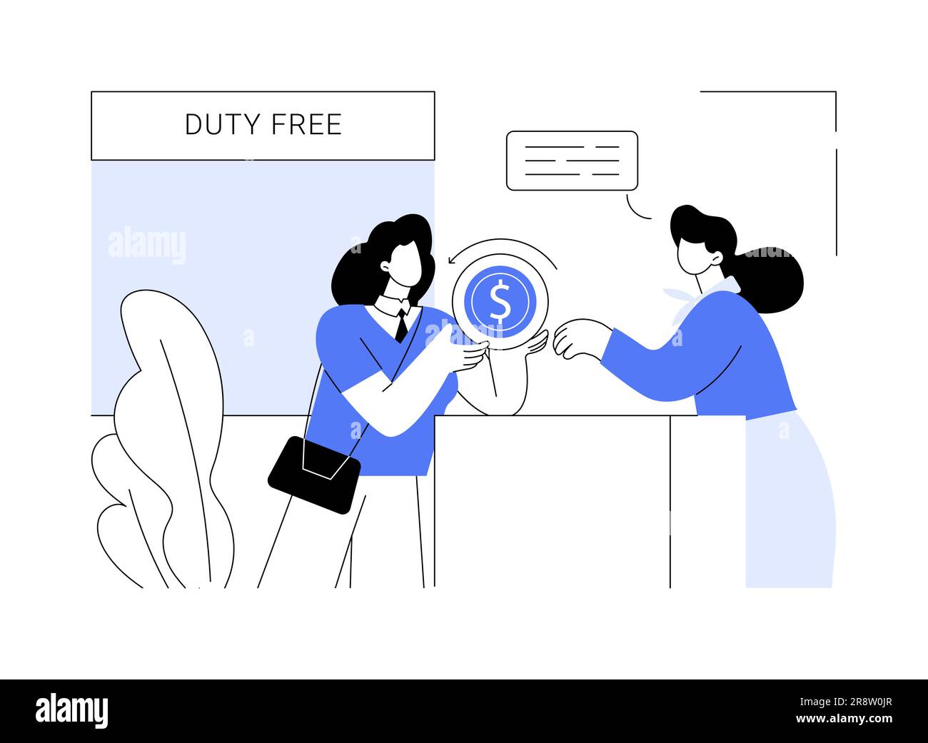 Tax free service abstract concept vector illustration Stock Vector ...