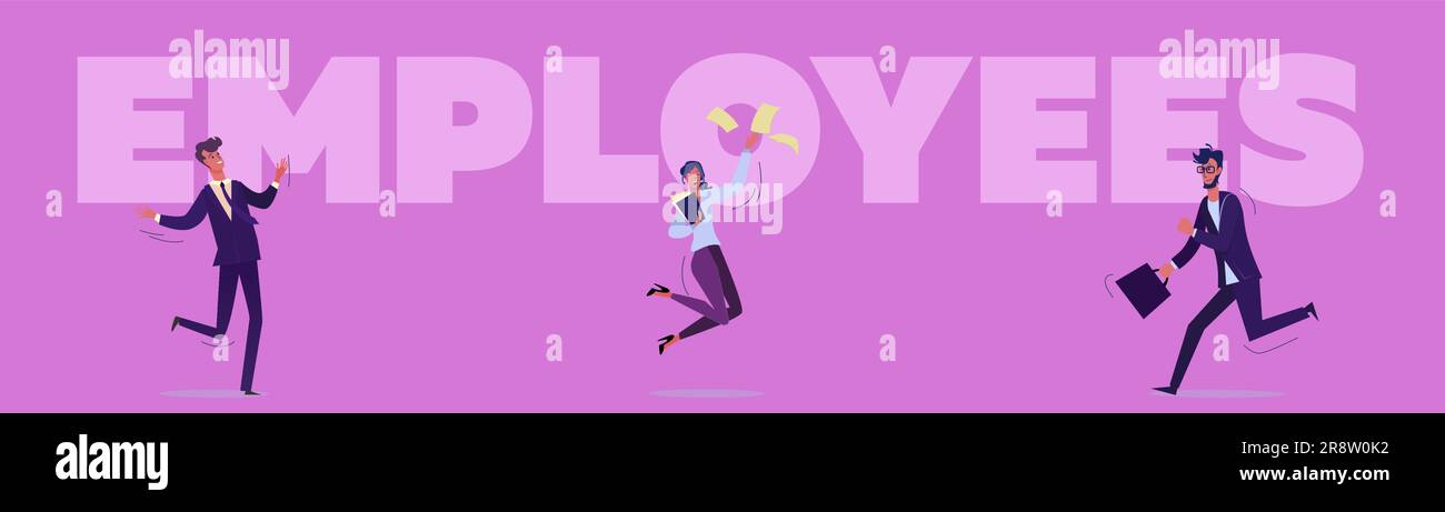 Office employees set Stock Vector Image & Art - Alamy