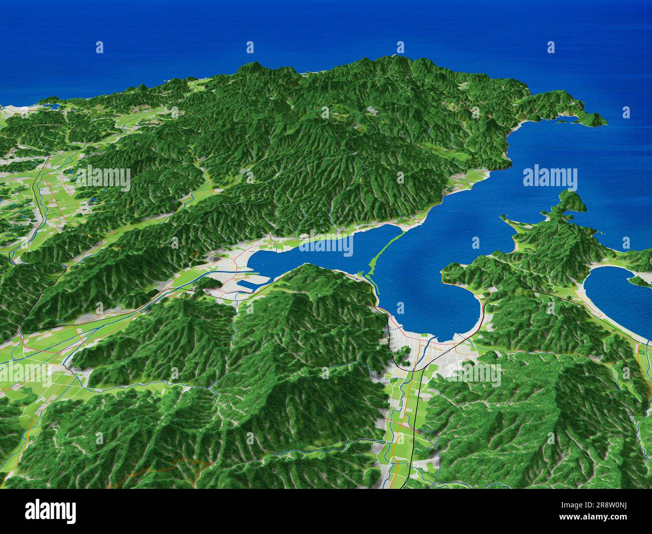 Aso Sea and Miyazu Bay Stock Photo - Alamy