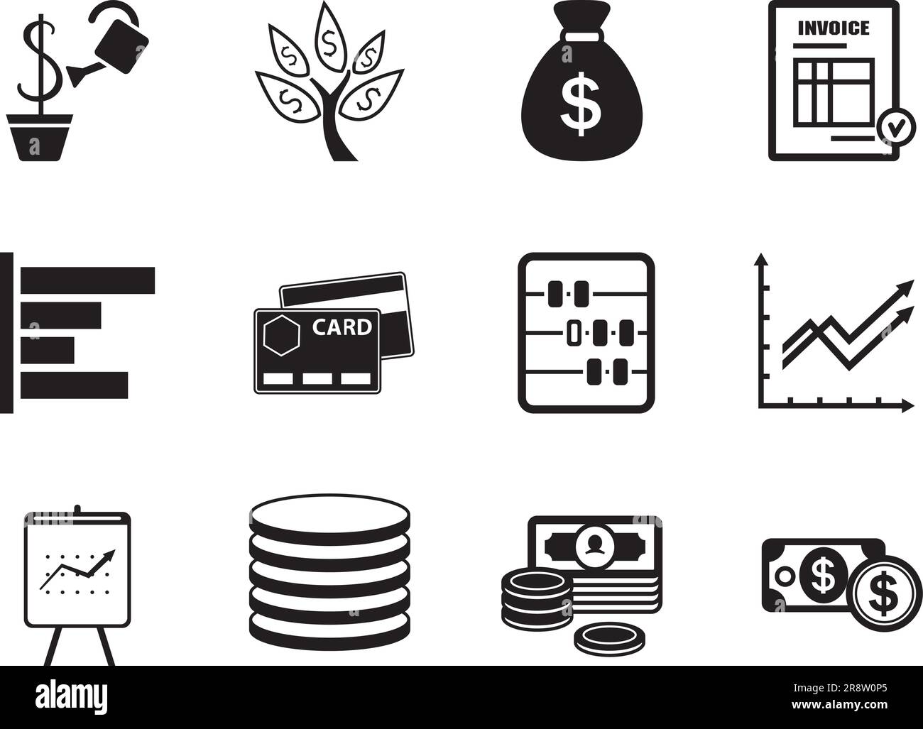 Finance Icons Set Stock Vector Image & Art - Alamy