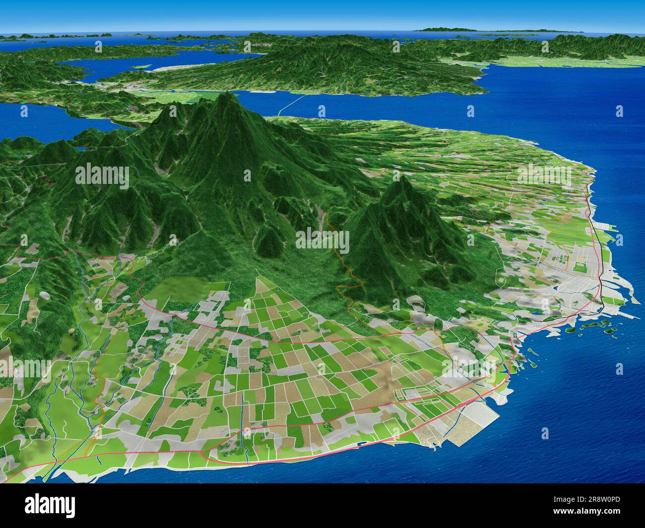 Shimabara Peninsula Geopark Stock Photo - Alamy