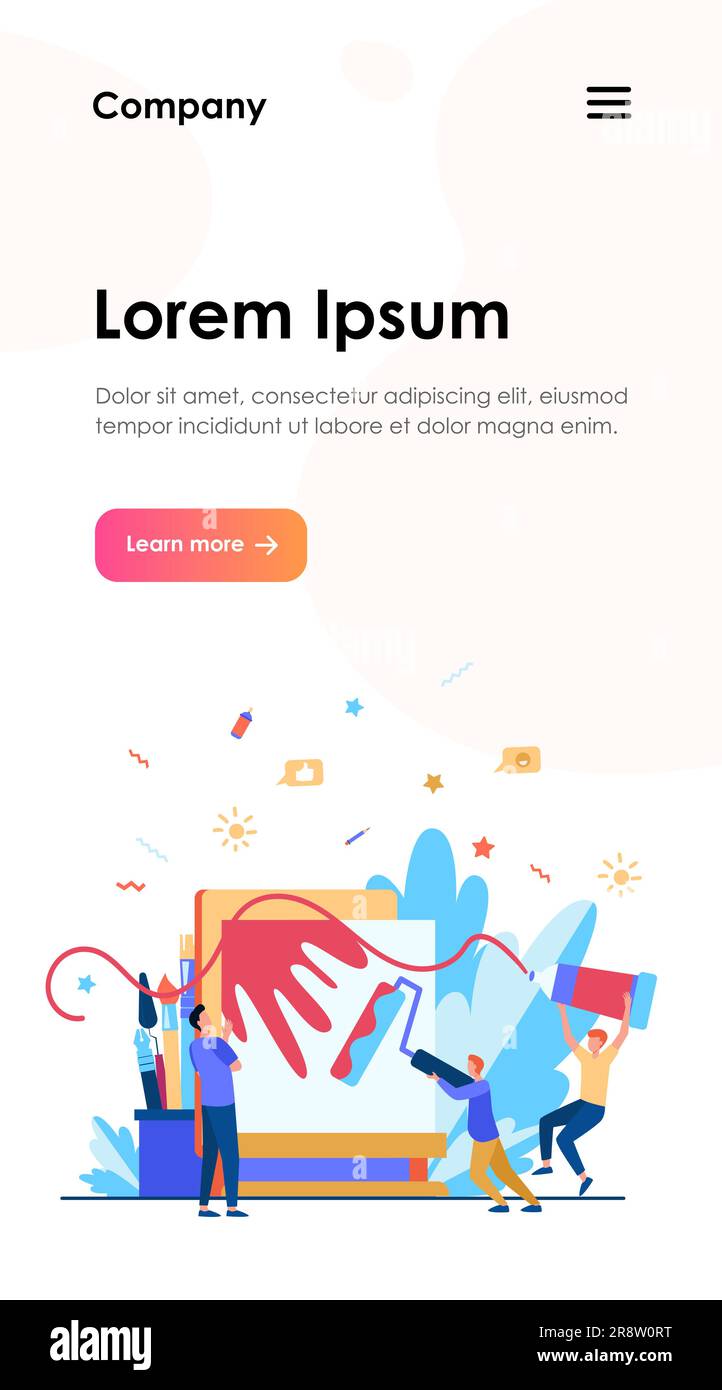 Painter in art workshop Cut Out Stock Images & Pictures - Alamy