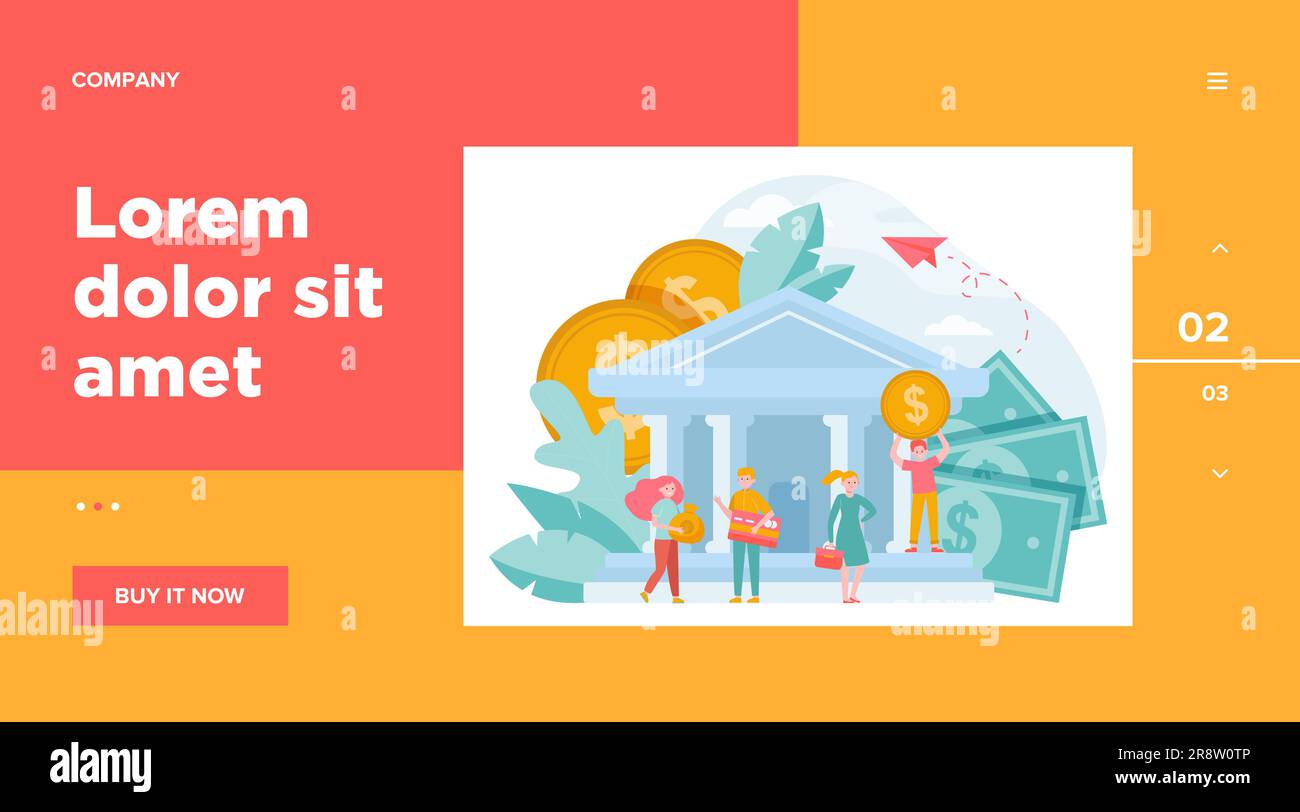 Businessman bank street Stock Vector Images - Alamy