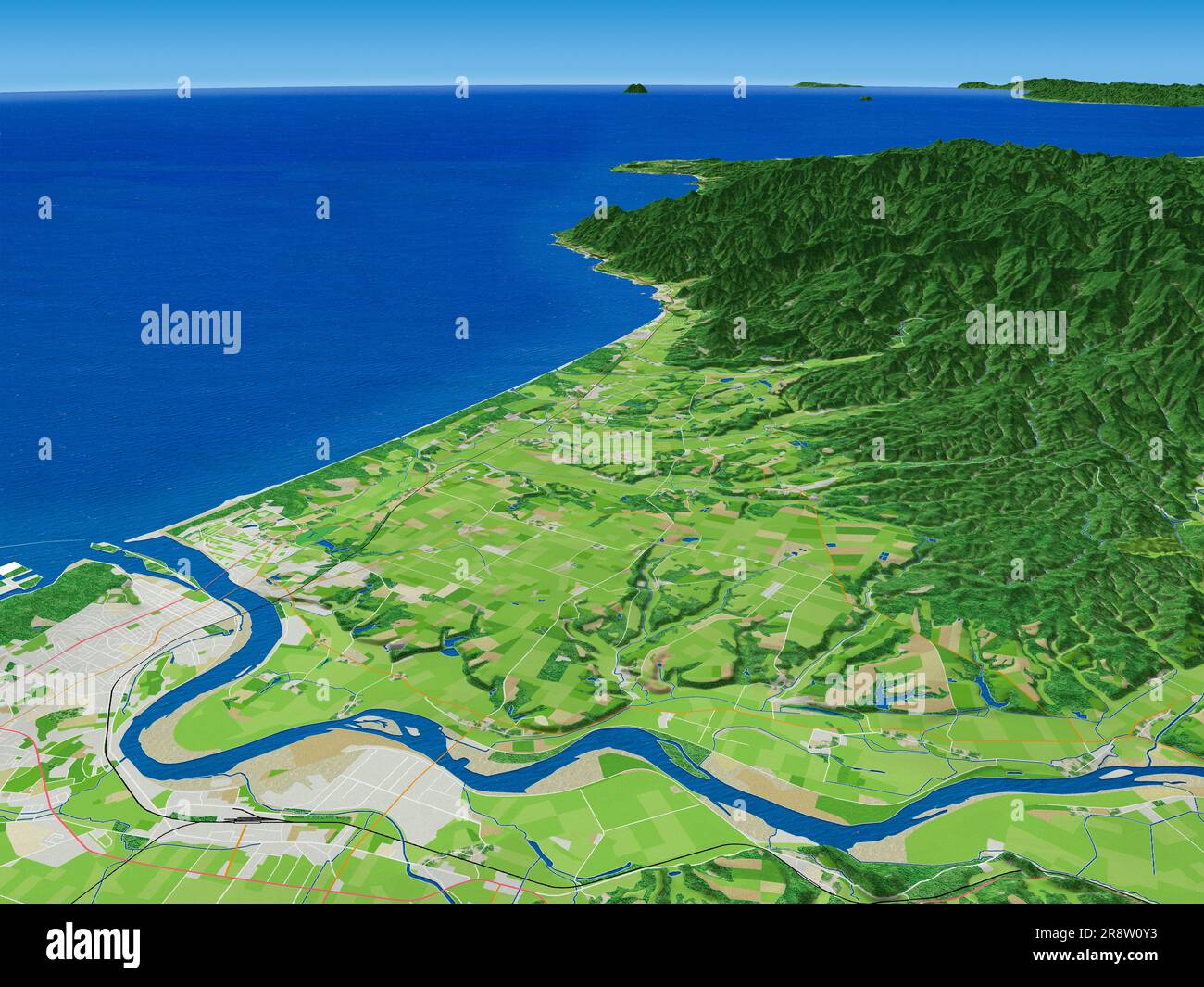 Geopark of Happo town Shirokami sanchi Stock Photo - Alamy