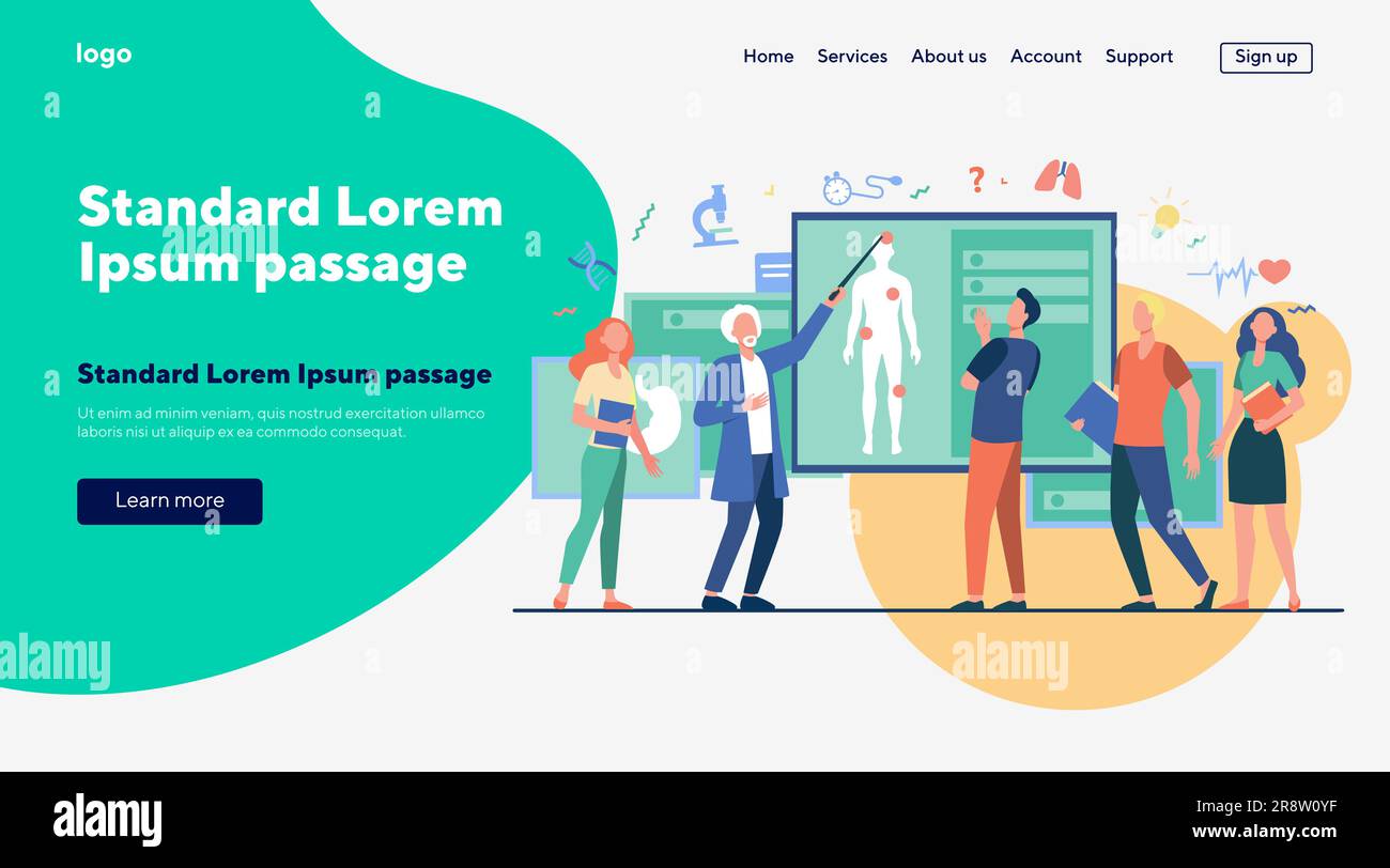 Students in discussion group Stock Vector Images - Alamy