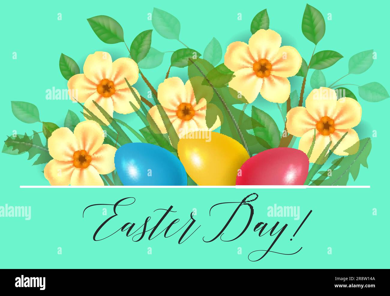 Traditional easter eggs blossom Stock Vector Images - Alamy