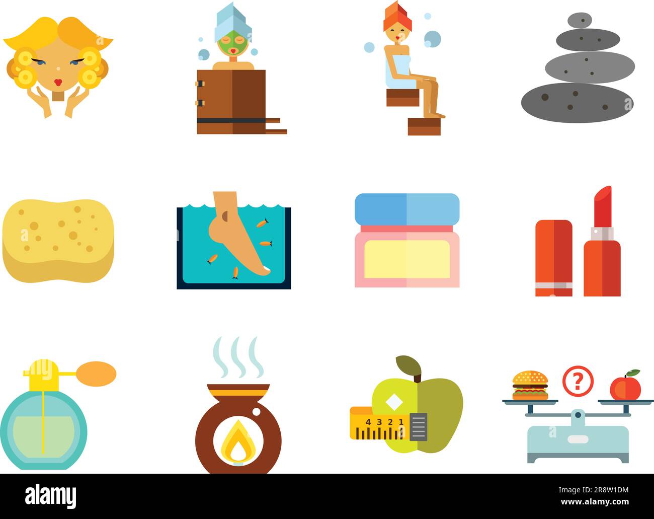 Beauty Icon Set Stock Vector Image & Art - Alamy