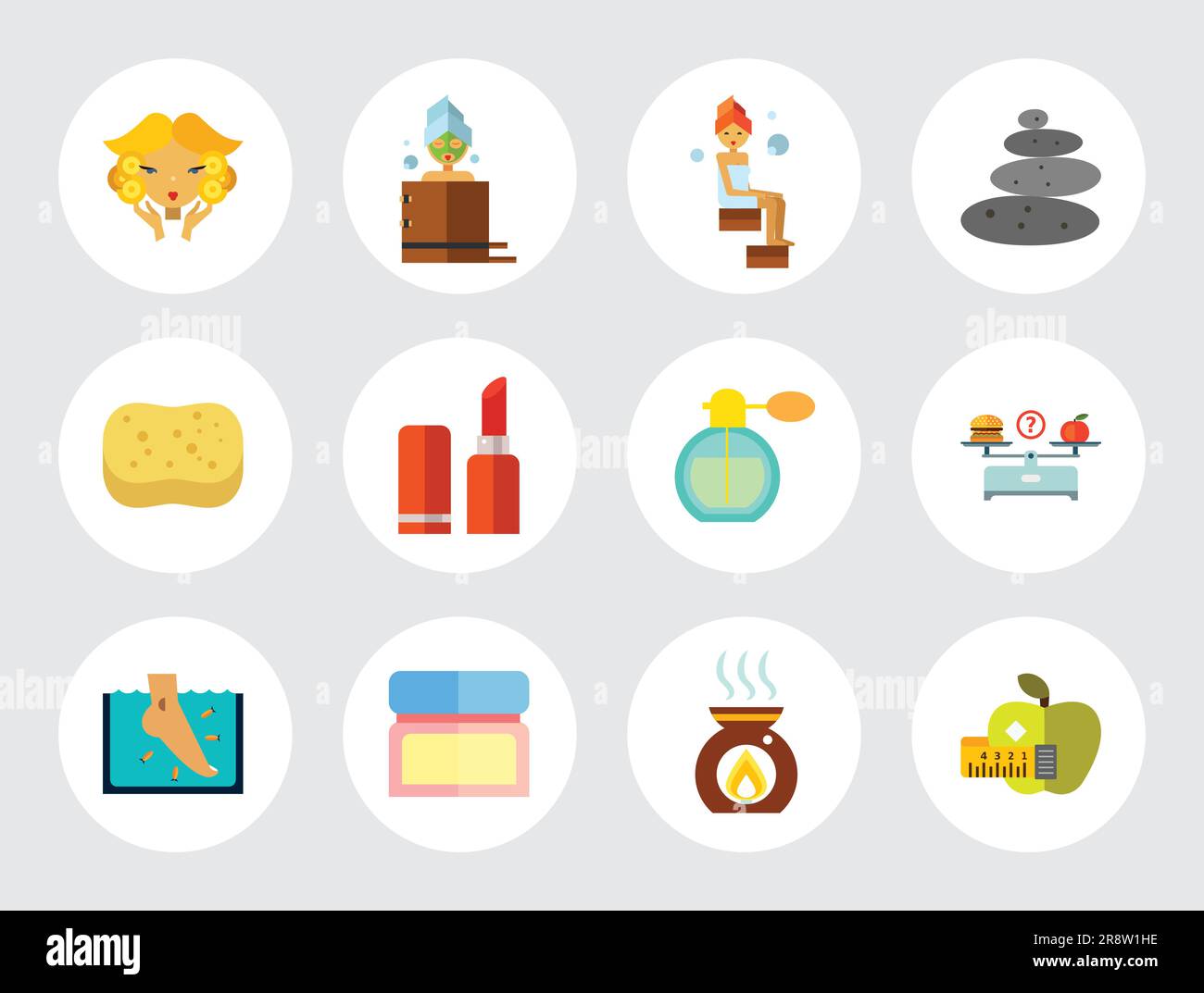 Beauty Icon Set Stock Vector Image & Art - Alamy
