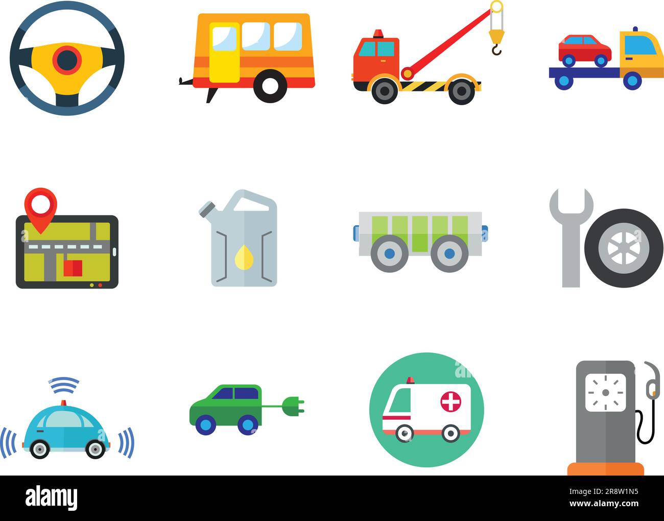 Car Icon Set Stock Vector Image & Art - Alamy