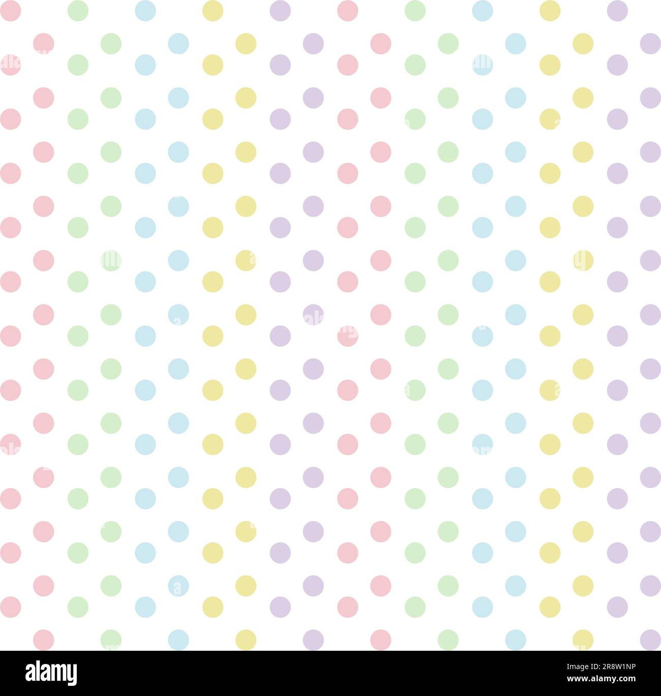 Cheerful colored dots, children's seamless pattern in soft pastel ...