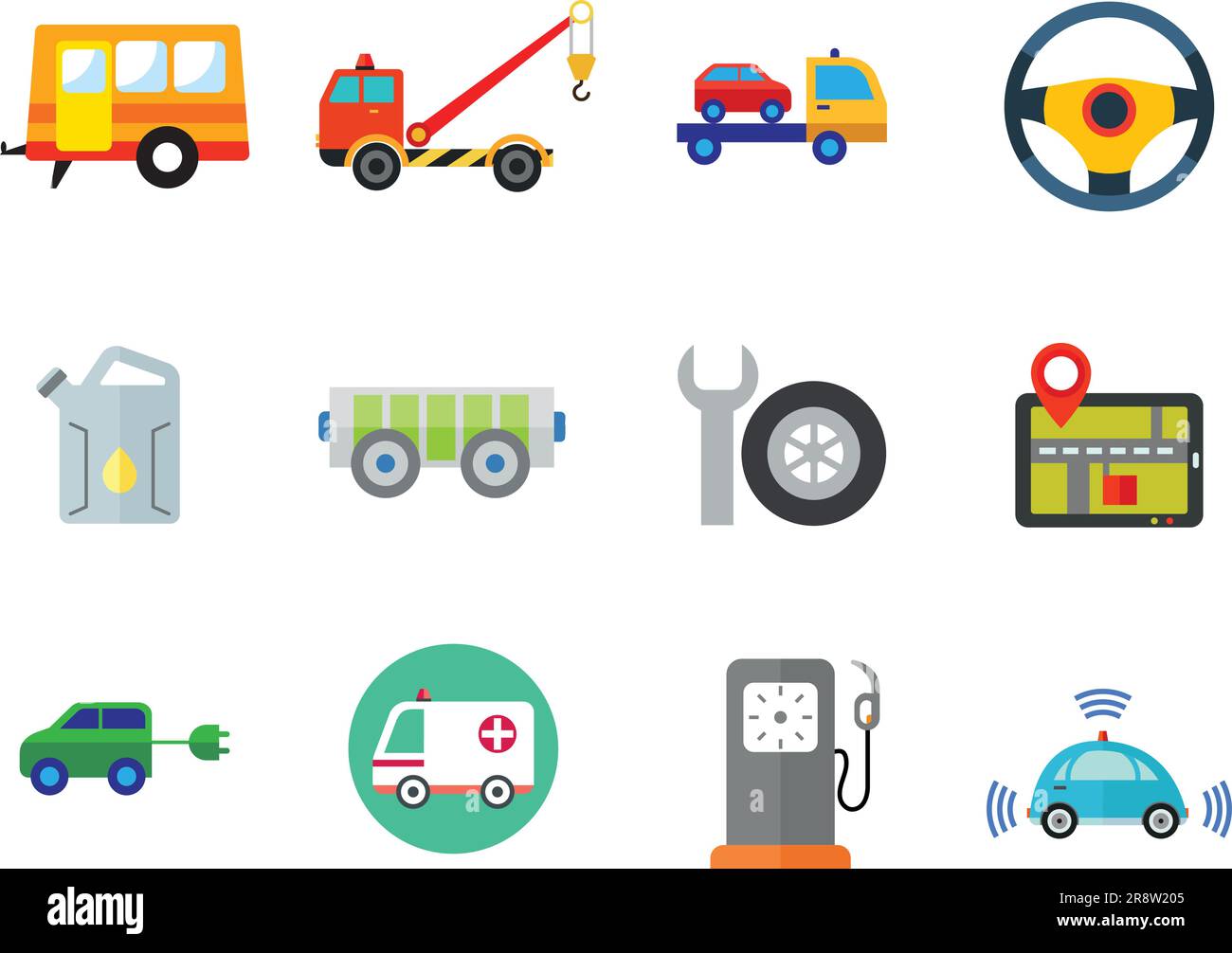Car Icon Set Stock Vector Image & Art - Alamy