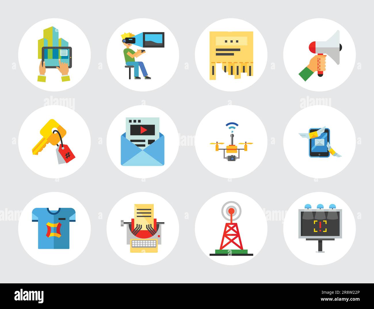 Drone advertising Stock Vector Images - Alamy