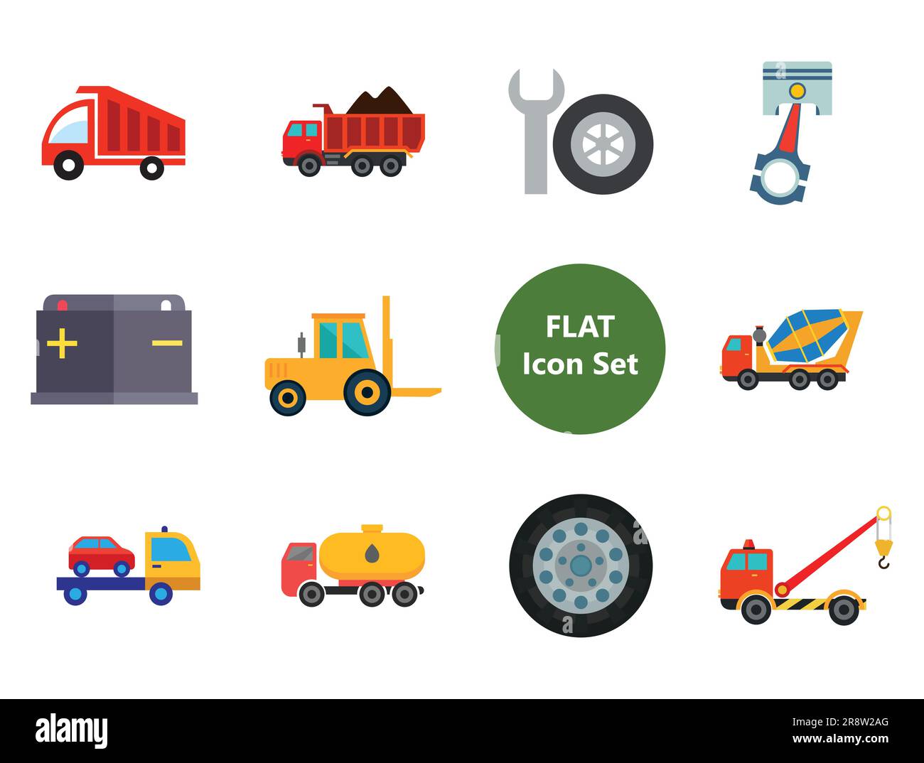 Battery fork lift truck Stock Vector Images - Alamy