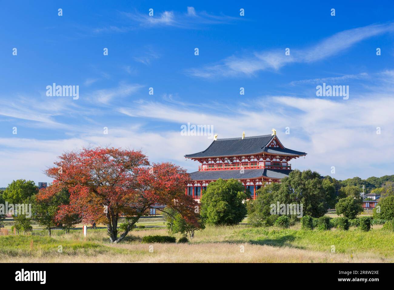 The primary council hall of Heijo Palace in fall Stock Photo - Alamy