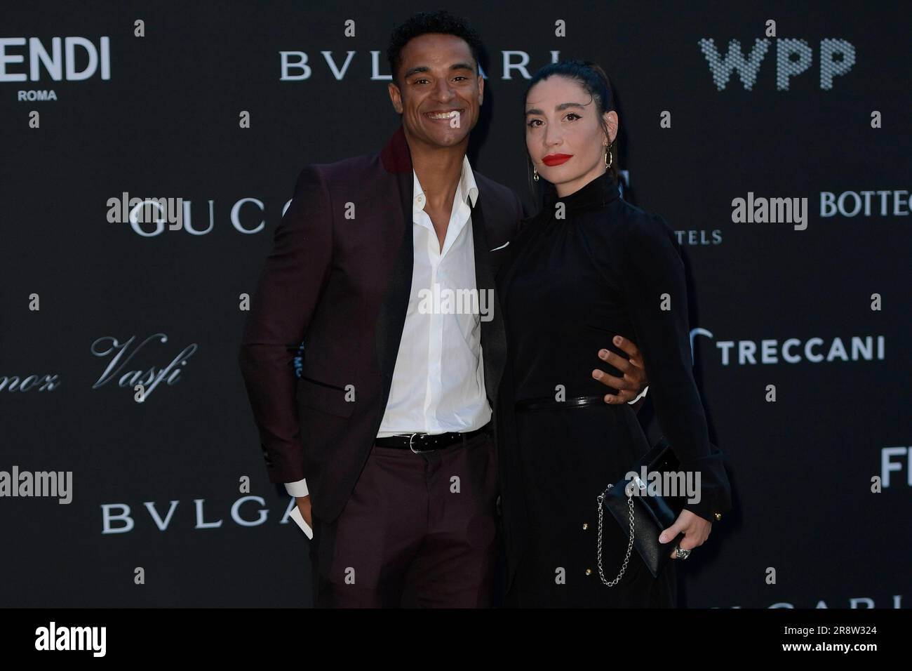 Rome, Italy. 22nd June, 2023. Andrew Howe (l) and Giuseppina Palluzzi ...