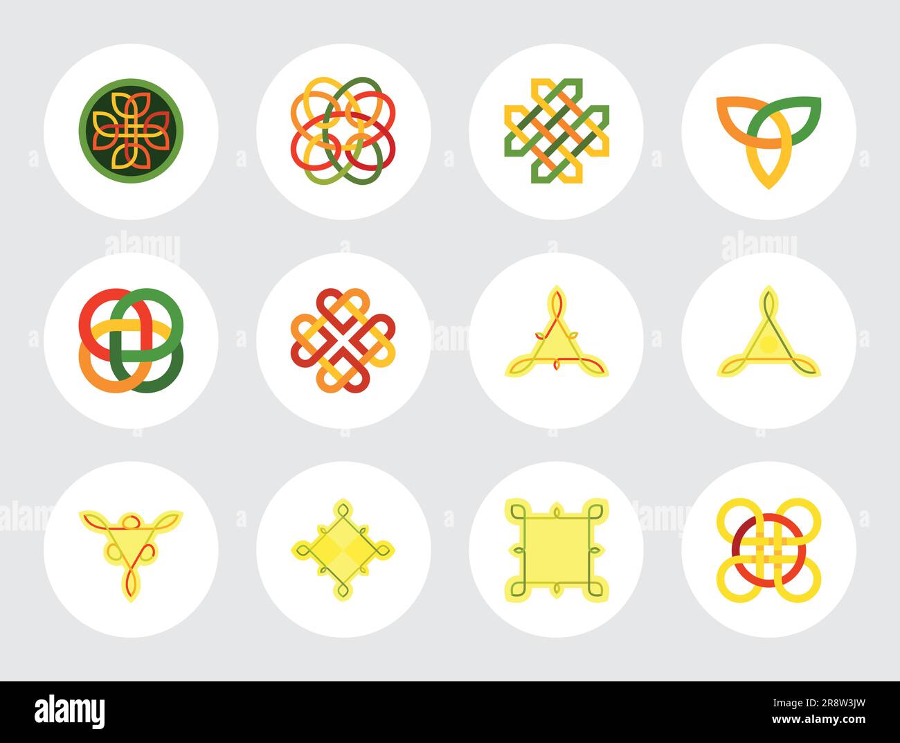 Celtic Ornament Icon Set Stock Vector Image & Art - Alamy
