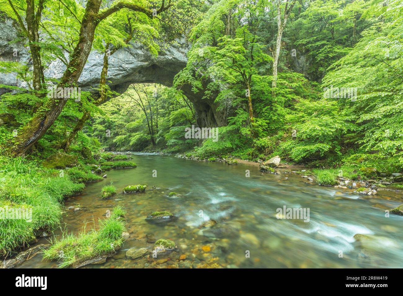 demon Tang Gate in Taishaku Valley Stock Photo - Alamy